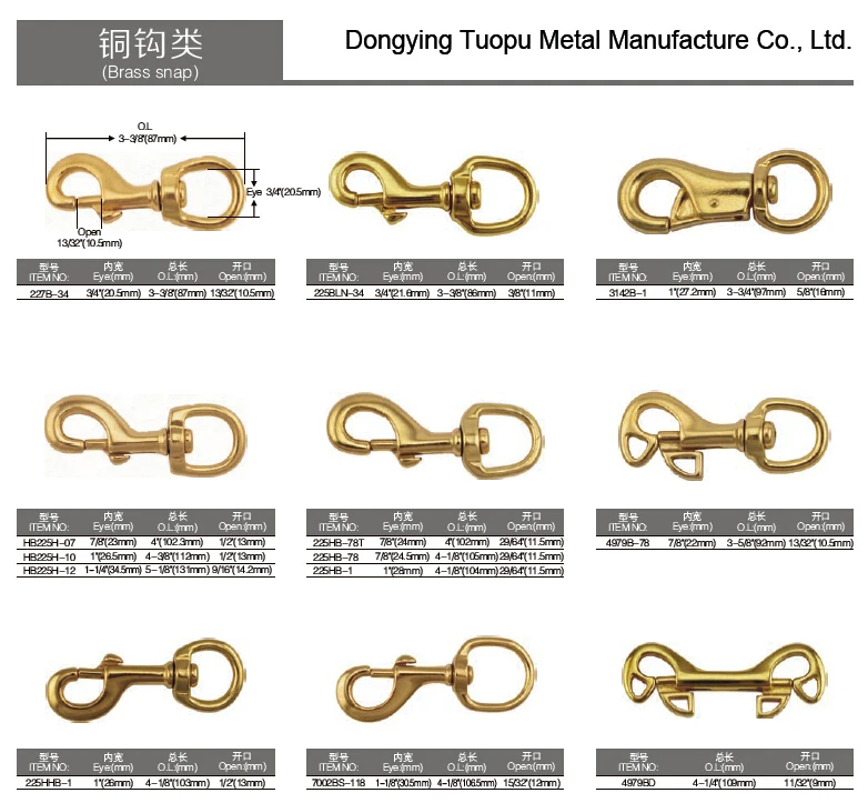 25mm Solid Brass Swivel Trigger Snap Hook 1 Inch Brass Carabiner Snap Hook - Buy 1 Inch Solid ...