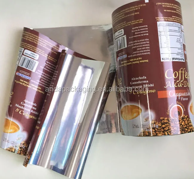 Aluminum Foil Sachet Stick Packaging Laminated Packaging Film Roll ...