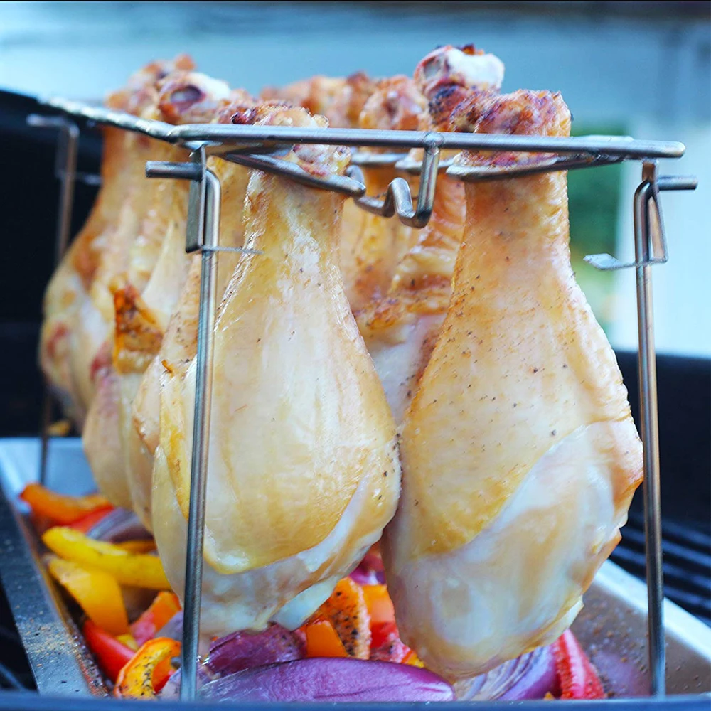 Stainless Steel Chicken Drum Rack Cave Tools Chicken Wing & Leg Rack ...