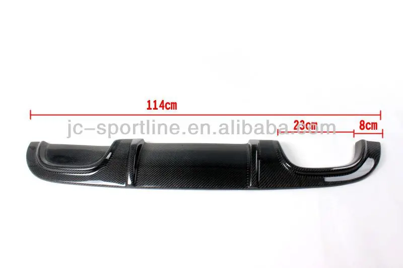 Jcsportline W203 Rear Diffuser - Carbon Fiber Dual Pipes