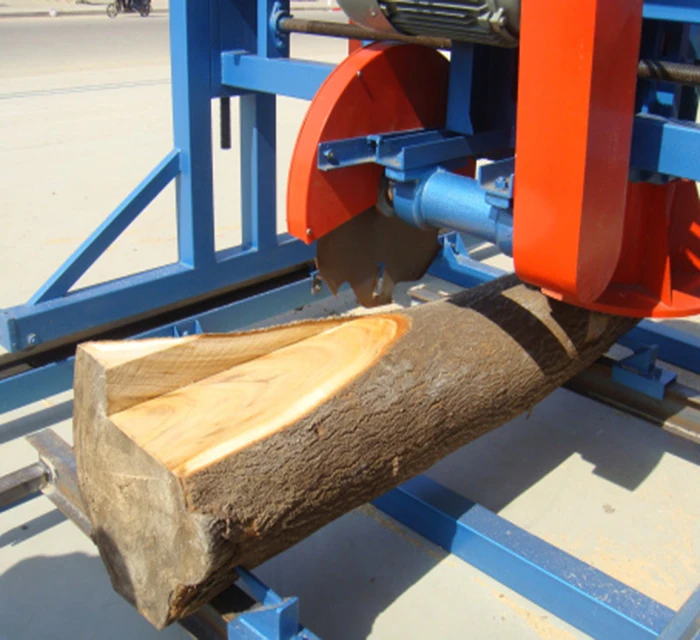 Big Power Double Blades Cutting Log Angle Circular Sawmill - Buy ...