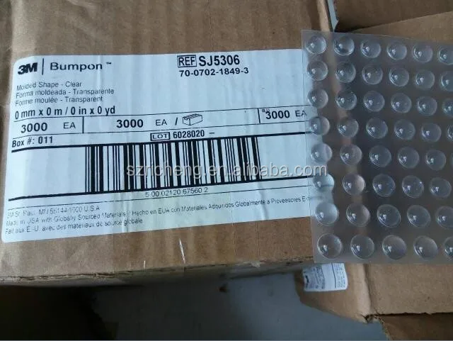 3M Bumpon Adhesive Clear Bumper Pads - Reduce Noise & Vibration