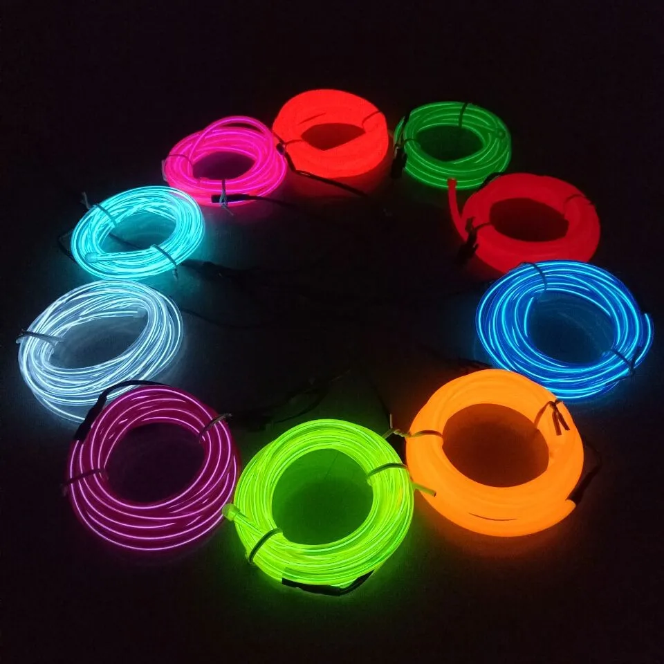 Multi Color 4mm Diameter Costume El Wire Craft El Wire For Different ...