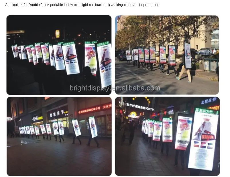 Backpack LED Walking Billboard - Portable Advertising Power
