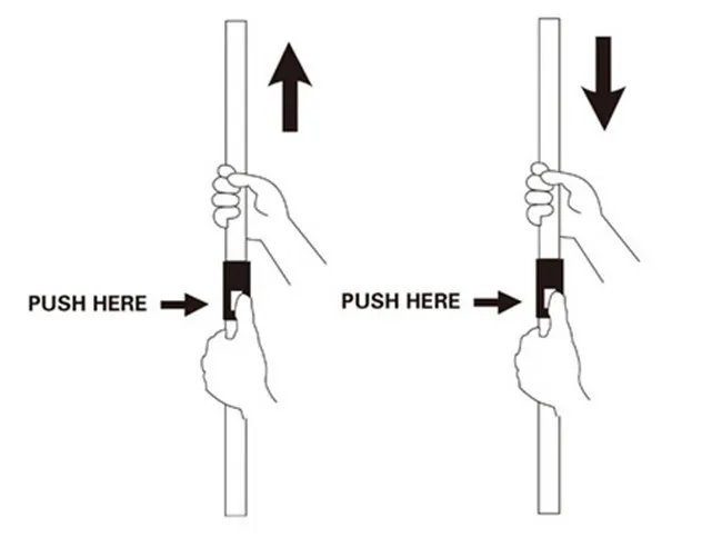 Hot Sale Push Button Teeth Fiberglass Telescopic Extension Pole - Buy ...