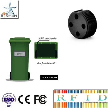 Waterproof Durable Rfid Waste Bin Tag 125khz 13.56mhz 860-960mhz Uhf ...
