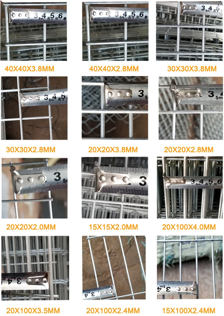 2x2 Welded Wire Mesh Fence Panels In 6 Gauge 1/2 Inch Galvanized Steel ...