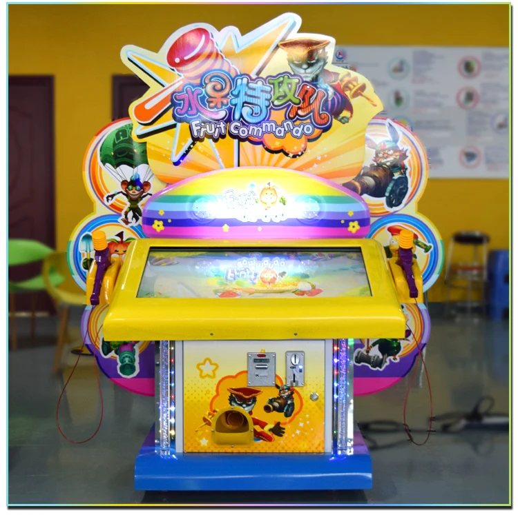 WINKING Fruit Commando Hammer Arcade Game Machine Coin Operated Ticket ...