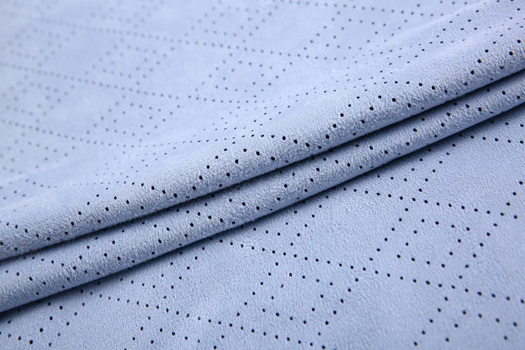 Morden Style Discount Polyester Micro Suede Waterproof Perforated Suede ...