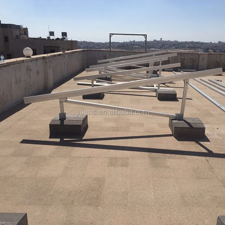 Aluminium Solar Panel Ground Mounted Racks - Durable & Adjustable