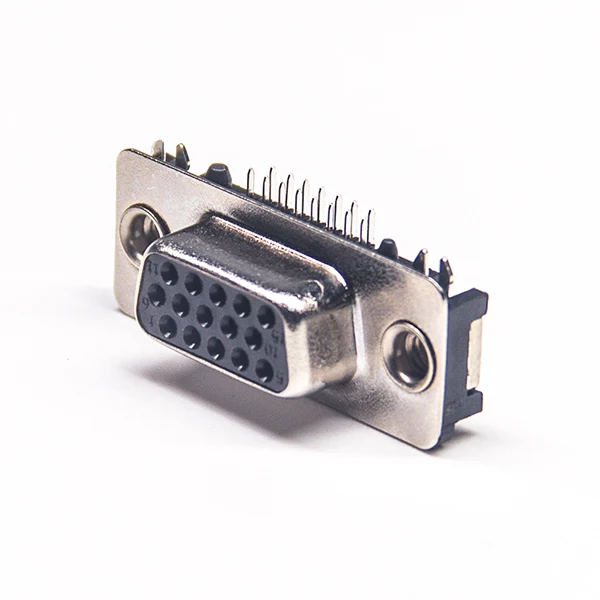 15 Pin Mini Vga Db15 Female Connector For Pcb Mount - Buy 15 Pin Mini ...