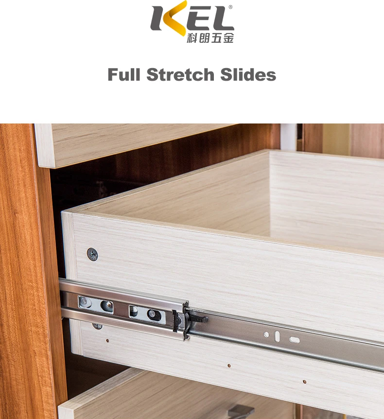 Galvanized Adjustable Rail Drawer Slides Full Extension Mepla Concealed ...