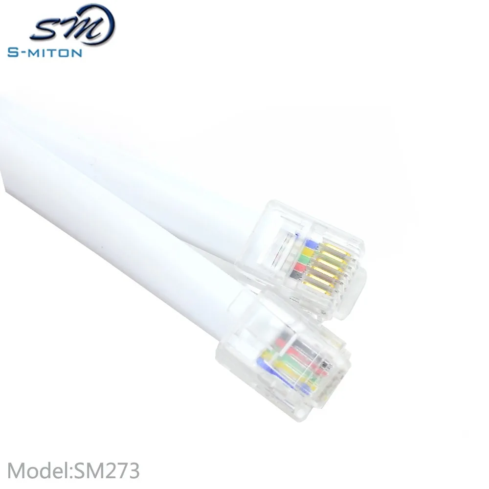 Ugreen-câble Téléphone Mobile Droit Rj12 Plat,6 Broches,6 Cœurs,Cordon ...