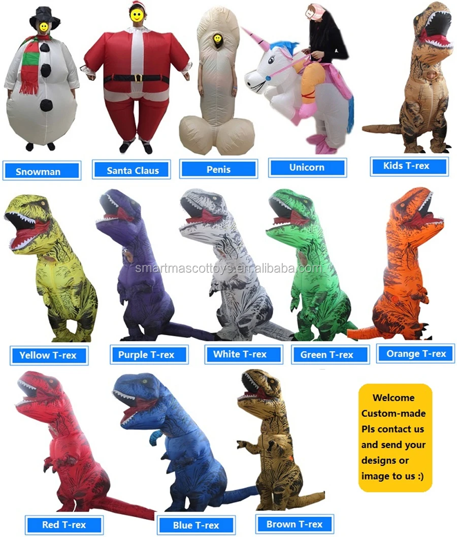 Wholesale Inflatable Shiny Scales Patterns Dinosaur Costume Half Body ...