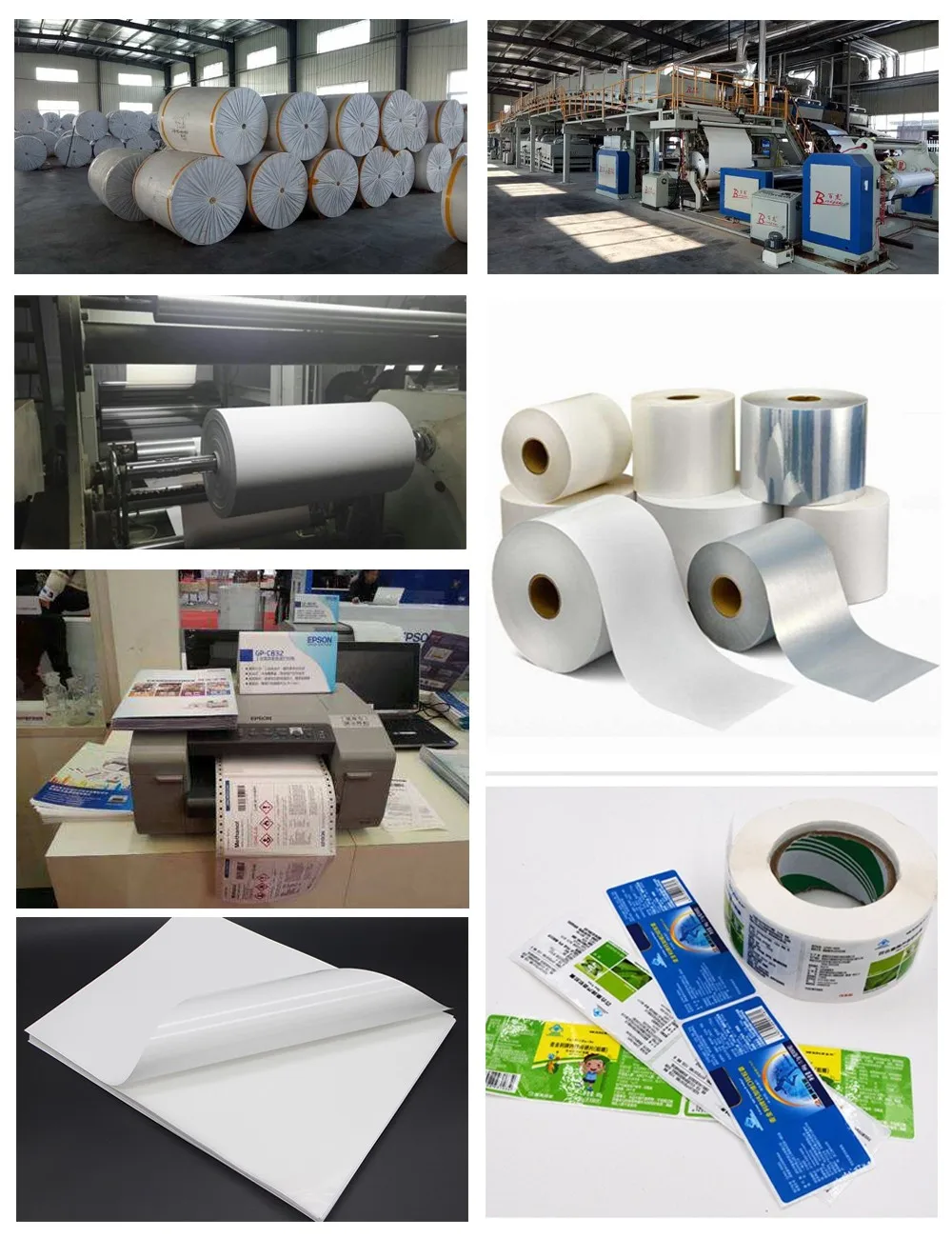 Inkjet Print Synthetic Paper Sticker Synthetic Label Polypropylene ...