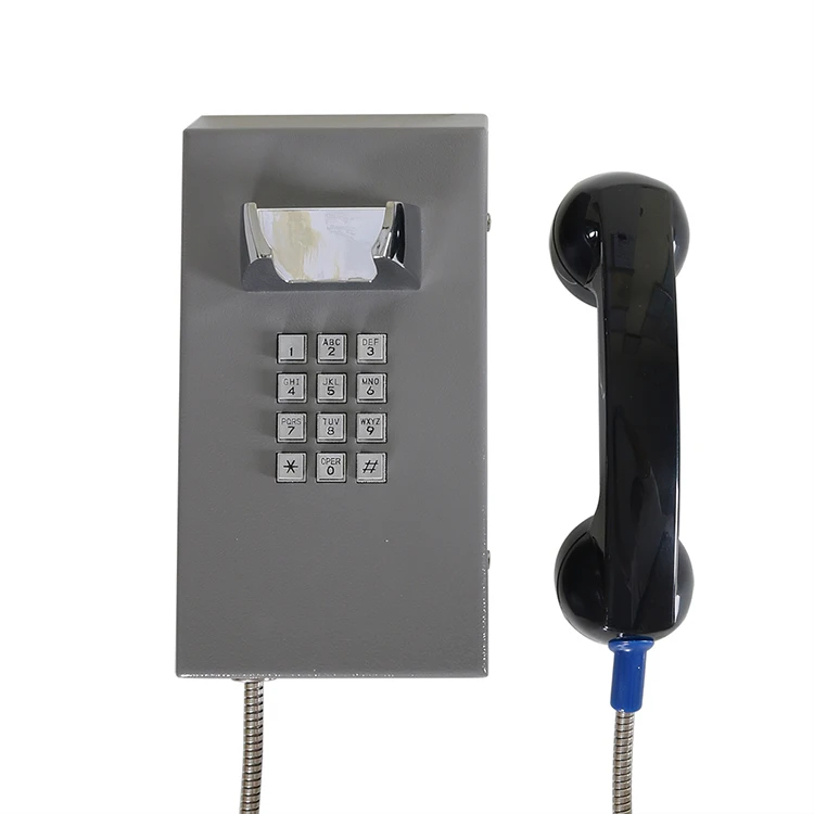 Vandal Proof Inmate Telephone,Bank Phone With Stainless Steel Cord ...