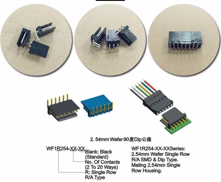 2.54mm 1 Pin Jumper Wire Connector Cables For Pic And Avr ...