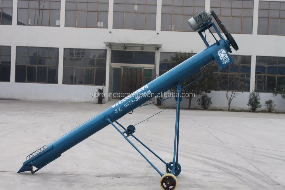 Automatic Screw Feeder Conveyor With Hopper For Feeding Vibrating ...