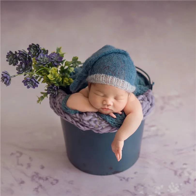 Newborn Posing Bucket Nest Photography Props Baby Girl Bakset Bowl ...