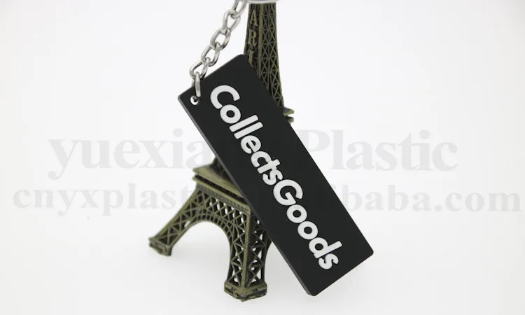 Custom Die Cut Keychains Printing 3d Embossed Logo Hotel Keychains Soft ...