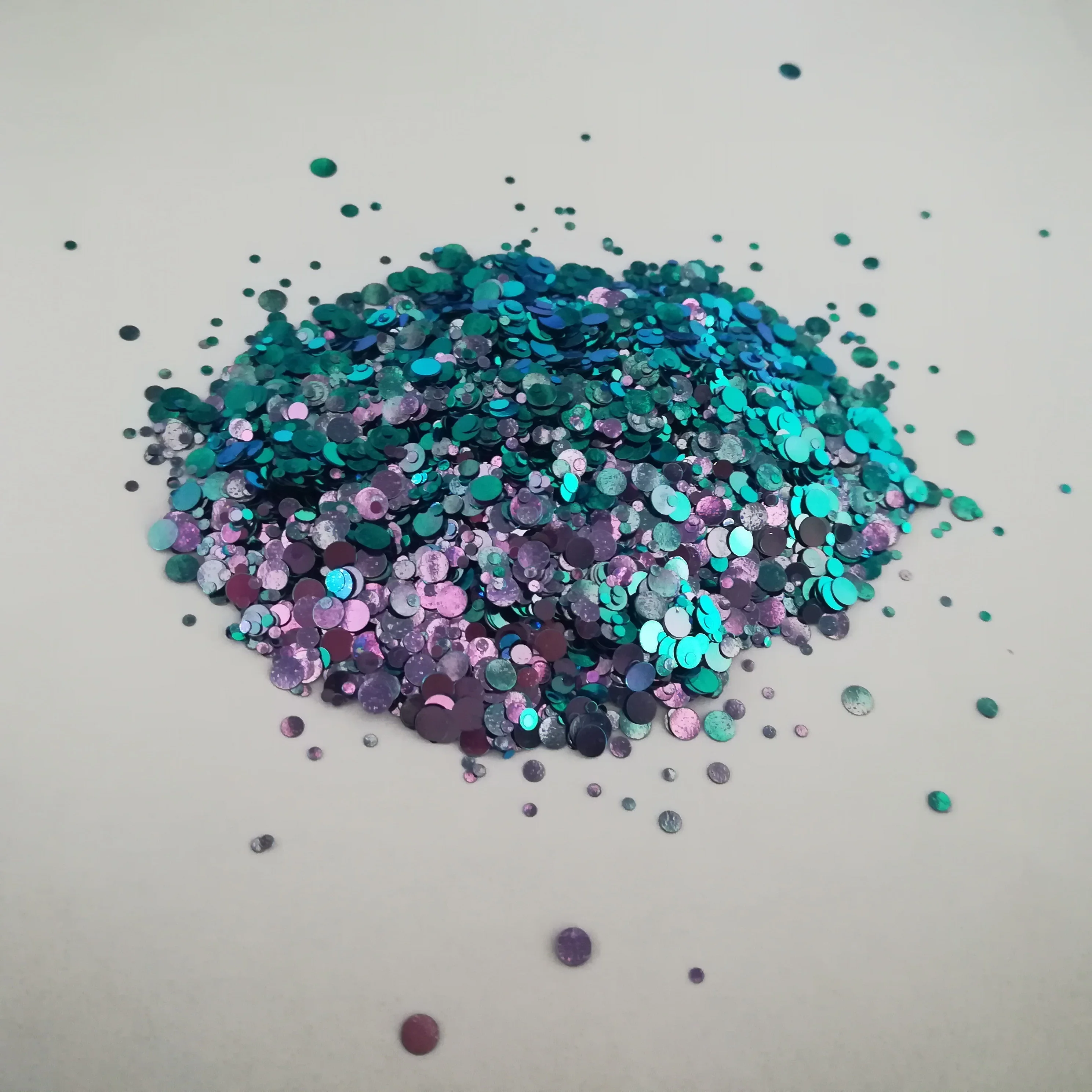 Chunky Flash Flakes Mixed Polyester Glitter Dots For Cosmetics,Make Up ...