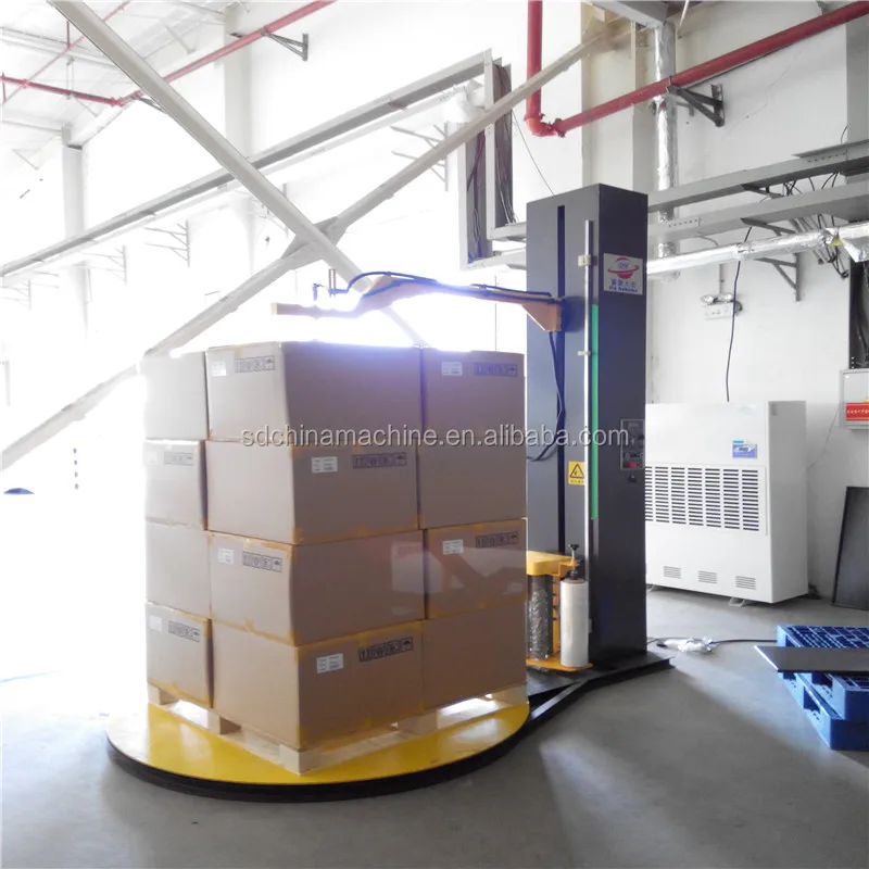 Smart Automatic Pallet Stretch Wrapping Machine for Plant Warehouse