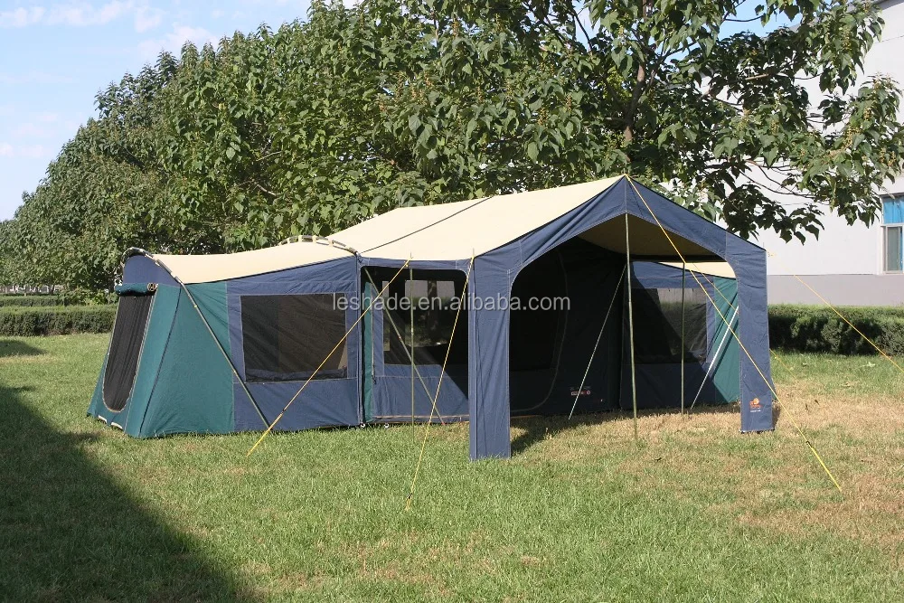 Large Family Camping Cotton Canvas Tent 3 Rooms - Buy Large Family ...