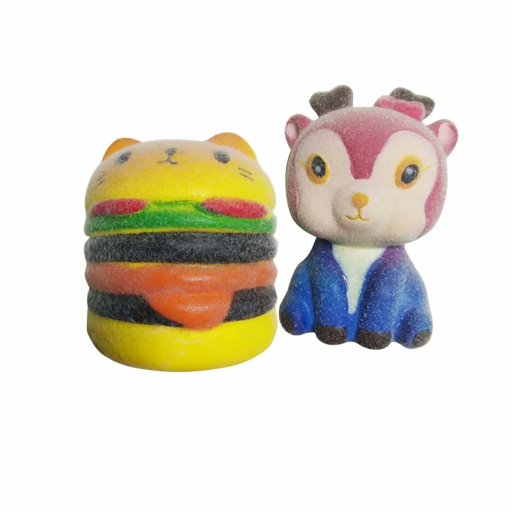 Mskwee Flocking Toys Promotional Animal Style Squishy Toys Soft Slow ...