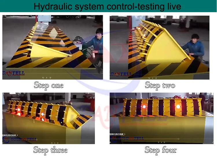 Custom Size Automatic Remote Hydraulic Roadway Safety Road Blocker ...