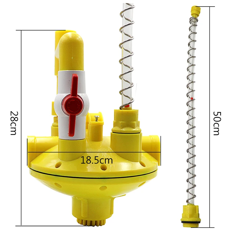 Chicken Layer Cage Pressure Reducing Regulator Valve Water Tank Poultry ...