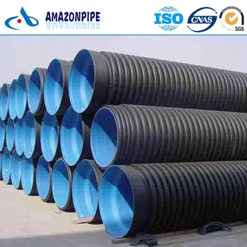 Hdpe Dwc Underground Drainage System 400mm Corrugated Drainage Pipe ...