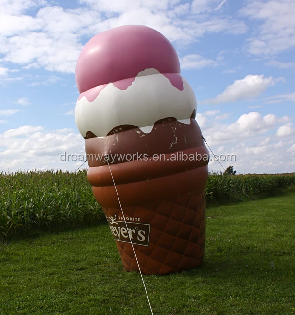 2021 Hot Sale Giant Inflatable Ice Cream Cone for Advertising