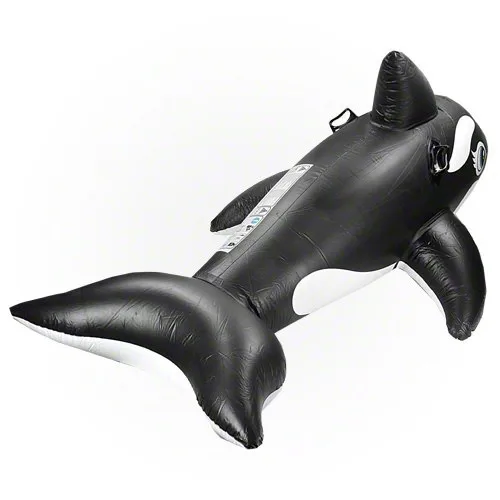 INTEX 58561 White and Black Whale Ride-on Kids Toys