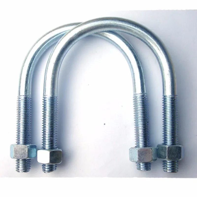 M16 Carbon Steel U Bolt Pipe Clamps for Tractors - Durable