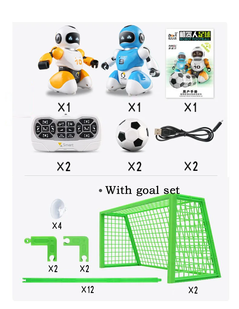 Smart Play Soccer Robot Remote Control Battle Toys Hot Selling Electric ...