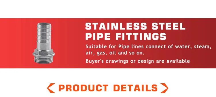 Hot Selling Thread Combination Pipe Nipple Grooved End Stainless Steel ...