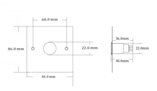 IP67 Outdoor Rated Push to Exit Button - 22MM Stainless Steel