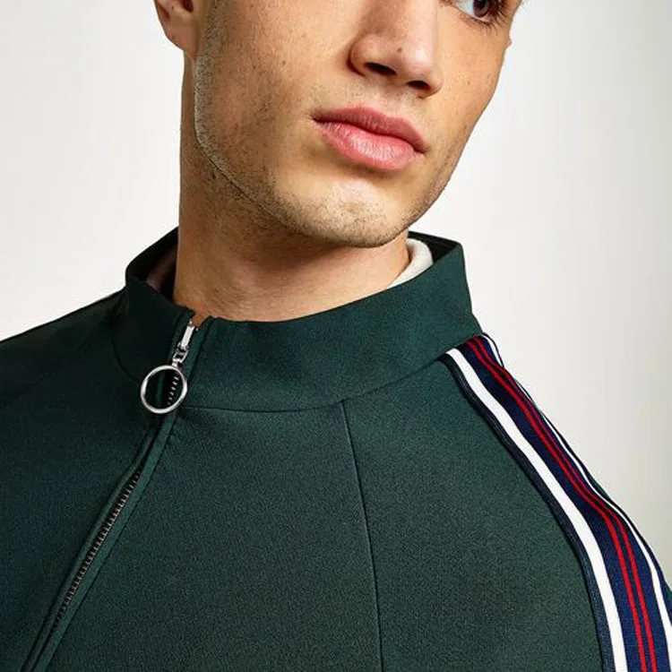 Wholesale Latest Design Mens Custom Zip Up Sports Green Tracksuit With ...