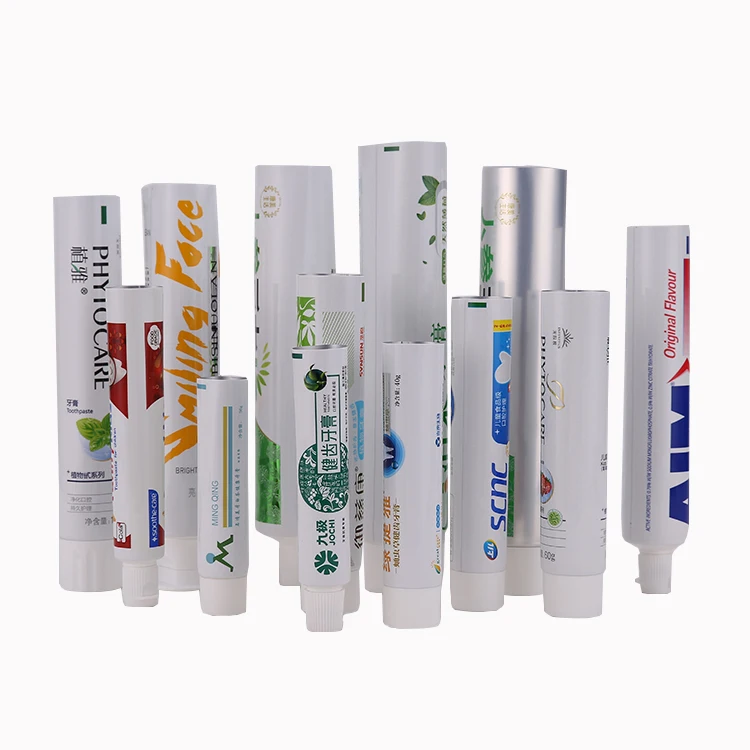 Biodegradable Cosmetic Plastic Squeeze Toothpaste Tubes Packaging - Buy ...