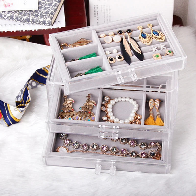Plastic Beauty Unique Acrylic Jewelry Display Box
