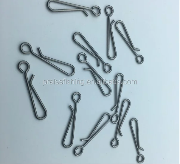 Fishing Swivel Hook Bait Clip Link Clip Stainless Steel Fishing Hanging ...