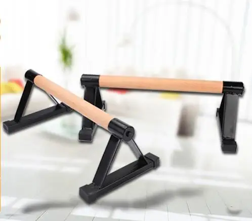 Fitness Solid Beech Wood Parallettes - High Quality Push up Bars