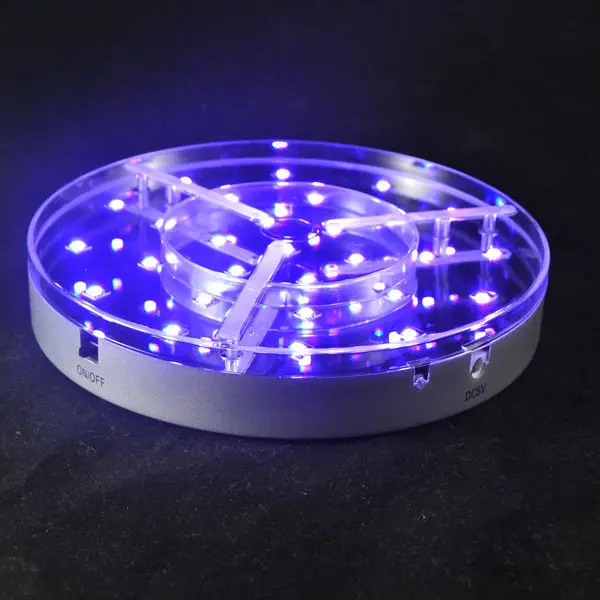 Kitosun 8inch Rechargeable Under Table Led Decorative Lights Round Base ...