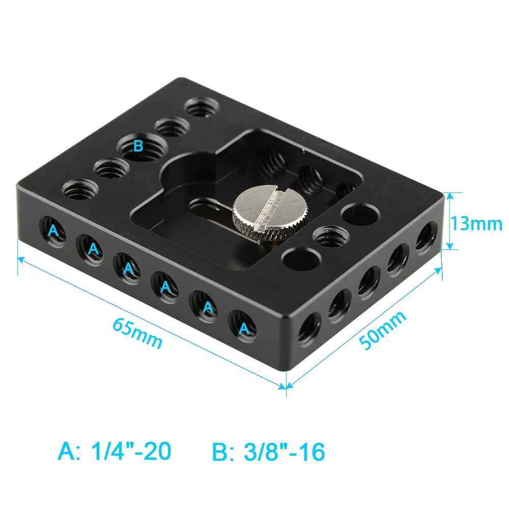 Camvate 1/4" & 3/8" Thread Universal Cheese Plate Camera Baseplate For ...