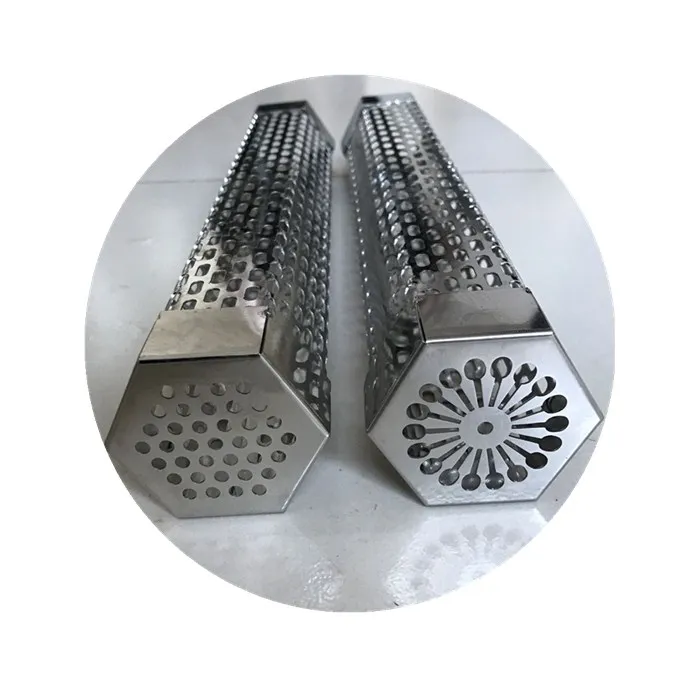 Stainless Steel Pellet Perforated Tube Cubic Pipe 12" Square Bbq ...