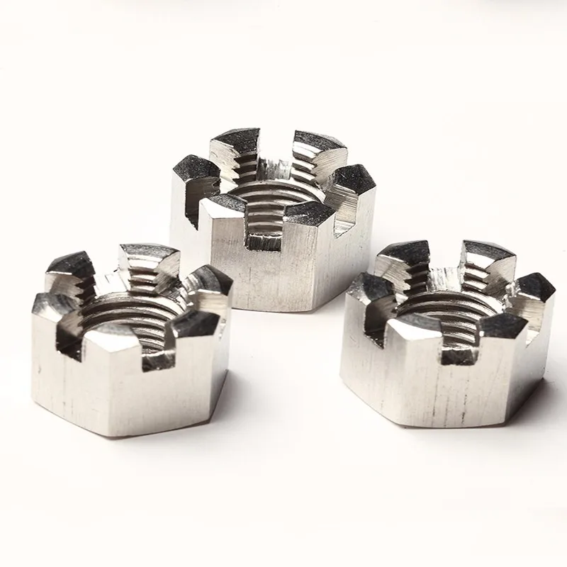 M6 M10 M20 Brass Hex Slotted Nut Castle Nut DIN935| Alibaba.com