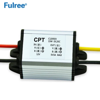 Ip68 Waterproof 12 Volt To 5 Volt 3 Amps 15 Watts Dc Buck Converter Dc ...