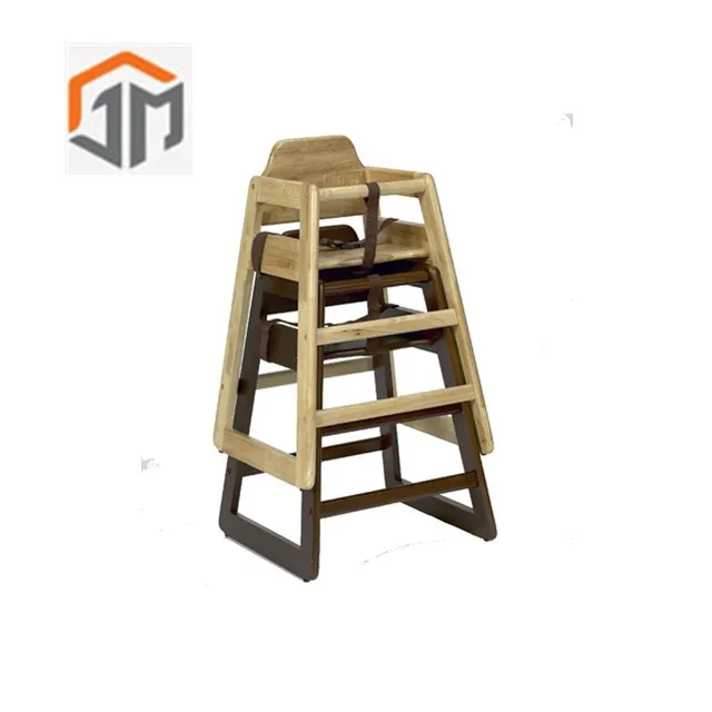 Stackable Highchair - Restaurant Style Wooden Hi-chair