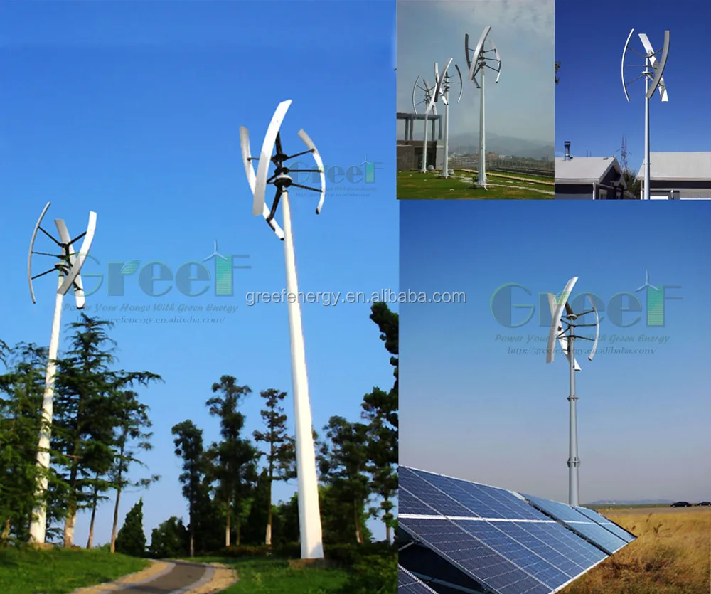 3KW Maglev Vertical Axis Wind Turbine Generator System