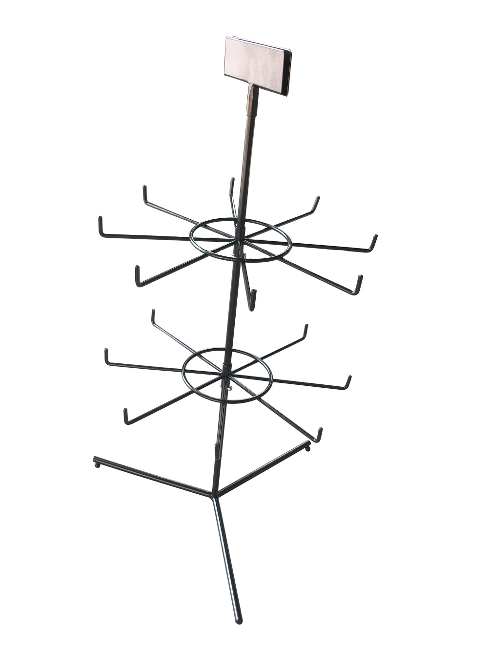 4 Tier Wire Floor Spinner Display Rack - Tier Shoe Rack